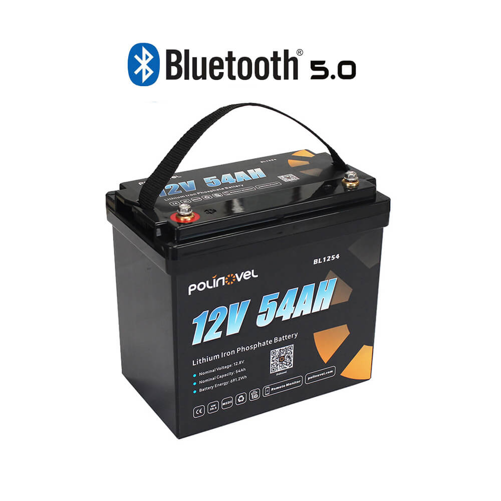 12V 54Ah LiFePO4 Bluetooth Battery BL1254 - Buy Product on Polinovel ...